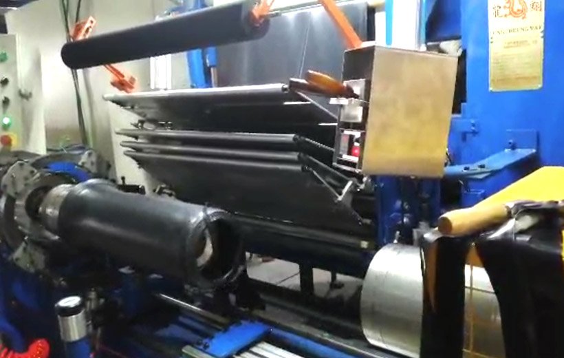 Rolling Lobe Air Spring Building Machine